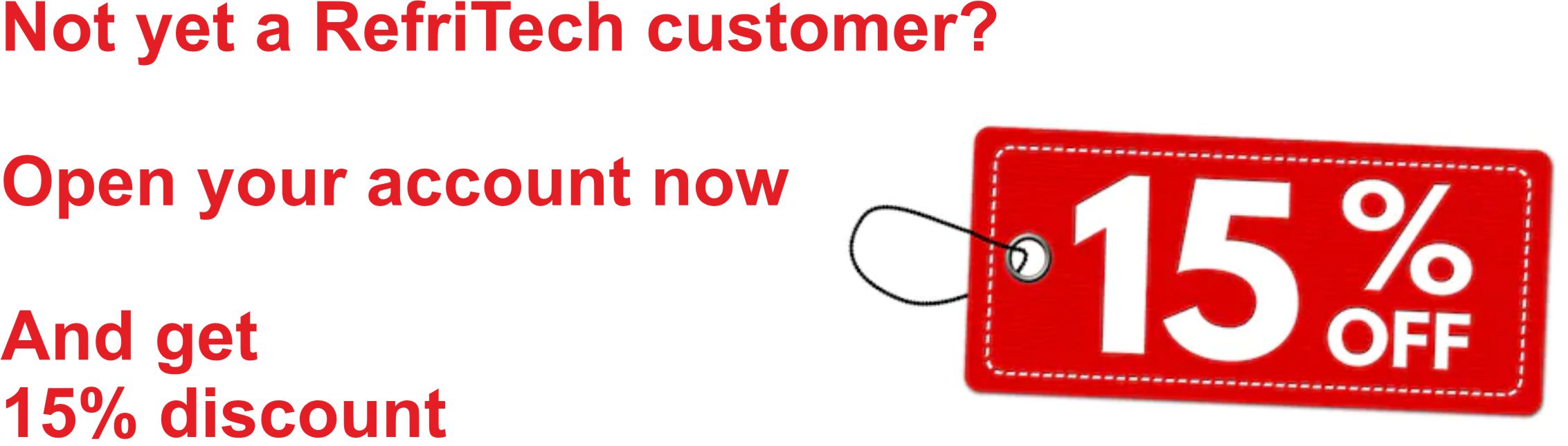 Open your Account with RefriTech Ltd