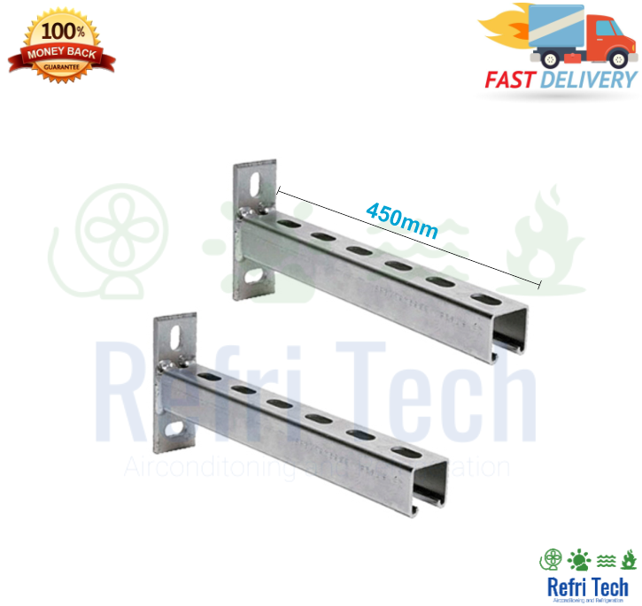 Cantilever Arm Kit - 2 x 450mm Galvanised Cantilever Arms Bracket, Str