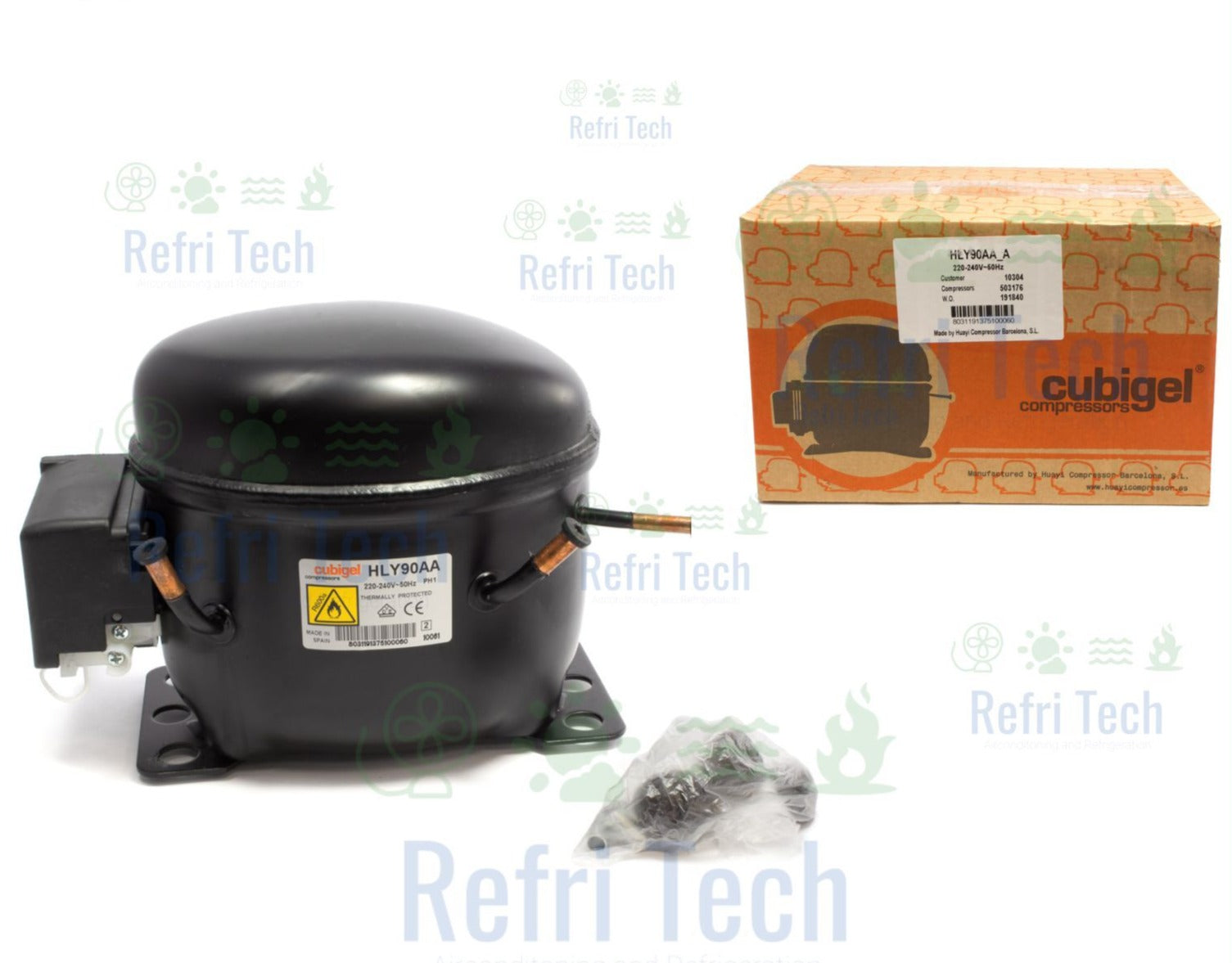 COMPRESSOR CUBIGEL HLY90AA R600a LBP 9,08cc